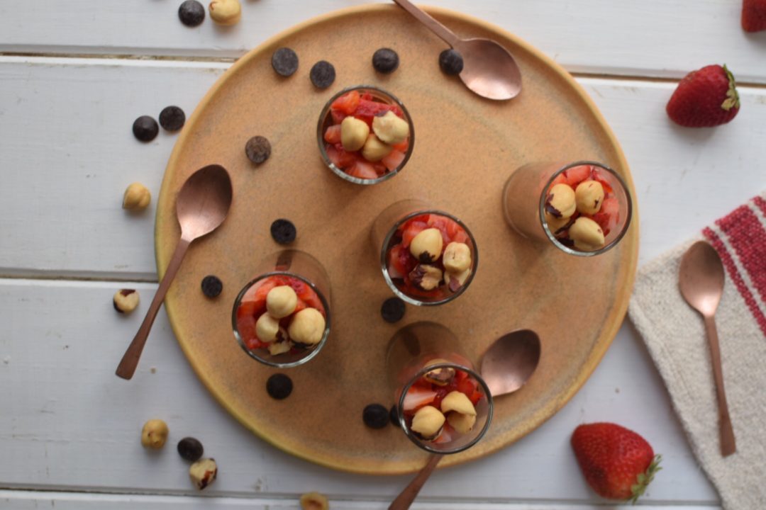 Mousse de chocolate y crema de avellanas - Polin en la Cocina