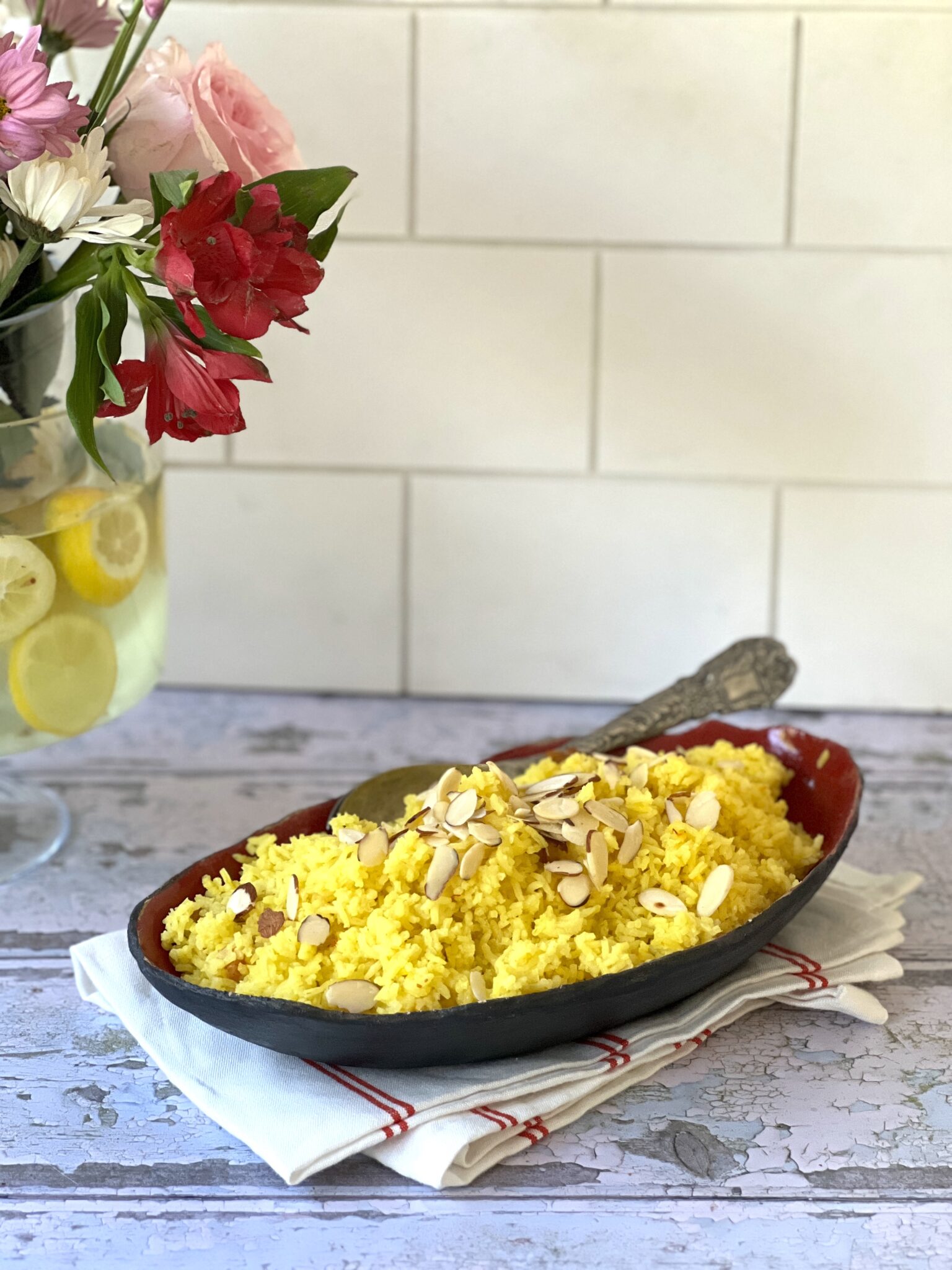 Pilaf de arroz al azafrán - Polin en la Cocina