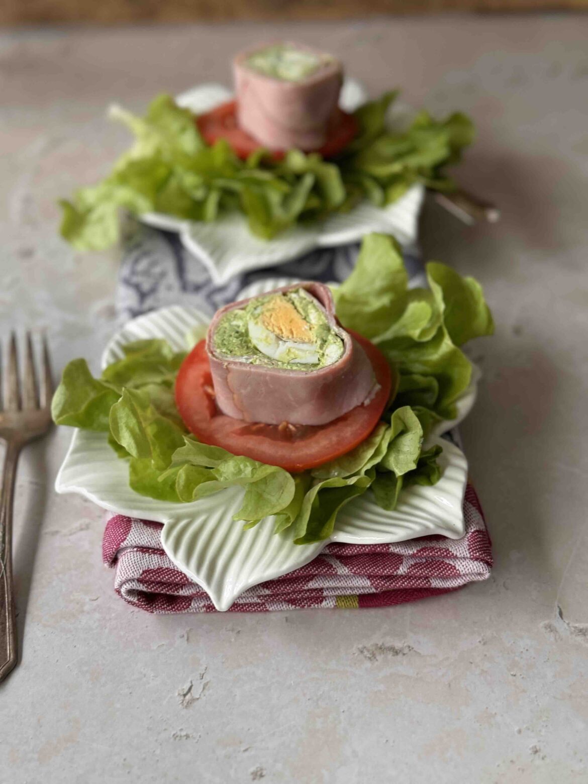 Rollo de jamón con atún y huevo duro - Polin en la Cocina